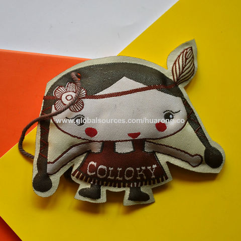 Wholesale hot sale cheap custom stuffing woven tags, woven badge woven ...