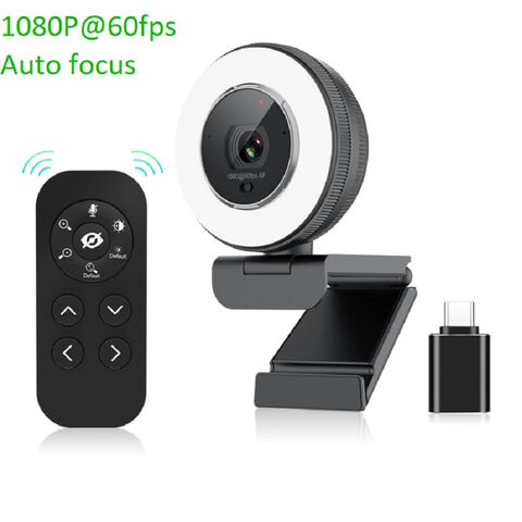 Buy Wholesale China Webcam With Ring Light 1080p 60fps Pc Web Camera ...