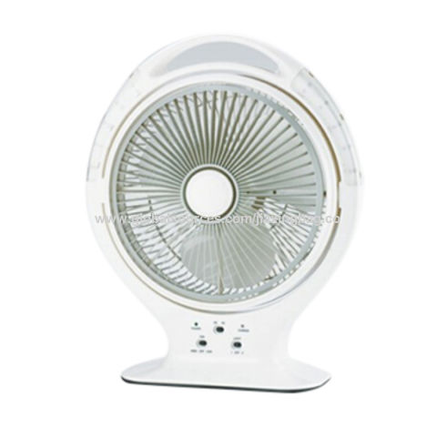 Rechargeable table electrical fan with LED light, OEM orders are ...