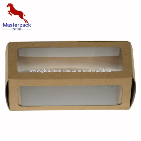 Buy Wholesale China Cuboid Paper Box For Gift Cloth With Clear Pvc ...