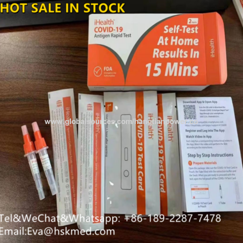 Antigen Rapid FDA EUA Authorized OTC at-Home Self Test kit Results in ...