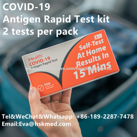 Antigen Rapid FDA EUA Authorized OTC at-Home Self Test kit Results in ...