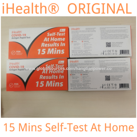IHealth® STOCK Antigen Test FDA EUA Authorized Self Test 15Min ...