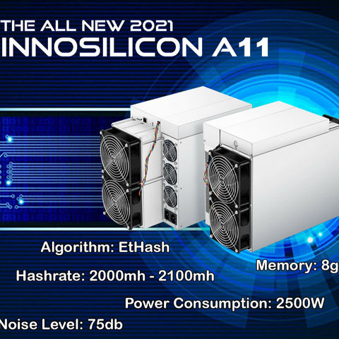 INNOSILICON A11 PRO 8GB ETH 1.5G 1500MH/s MINE (2000MH/S) NEW with PSU ...