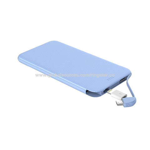 Buy Wholesale China 5000mah Card Portable Power Bank Super Slim Built ...