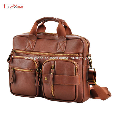 Buy Wholesale China Leather Briefcase Shoulder Bag Business ...