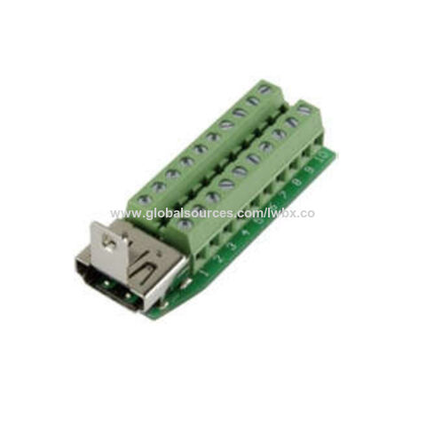HDMI Buchse/Terminal Block 20Pin, Solderless, HDMI To Terminal Adapter ...