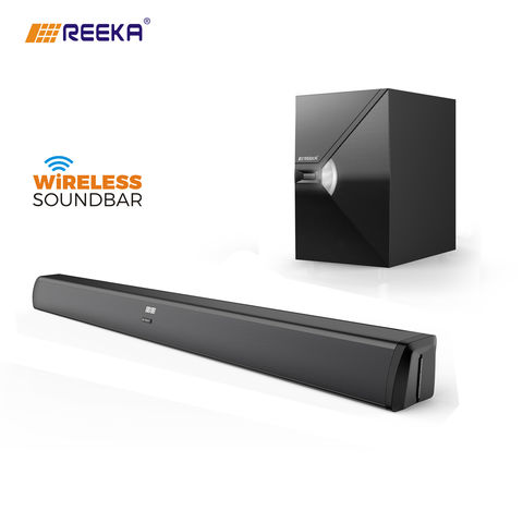 80W WIRELESS WOOFER SOUND BAR WITH USB/SD/BT/AUX/OPTICAL/HDMI(ARC ...