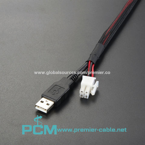 Powered USB cable, molex cable Cable Assembly Pitch 4.2mm Connector ...