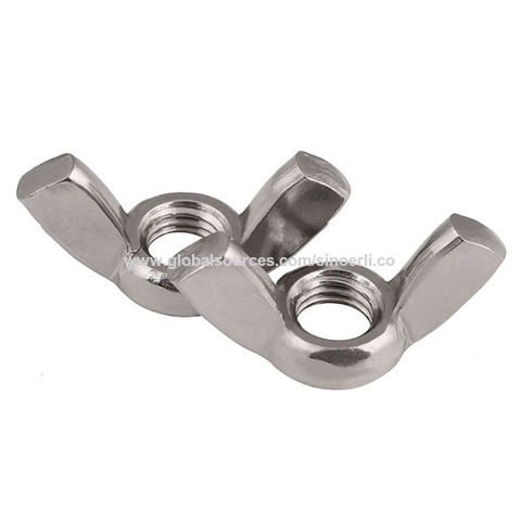 304 Stainless Steel Butterfly Locking Forging Edged Wing Nuts M3 M4 M5 ...