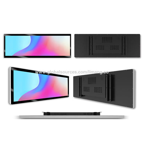 Indoor Super Wide Lcd Shelf Edge Ultra Wide Screen Display Stretched ...