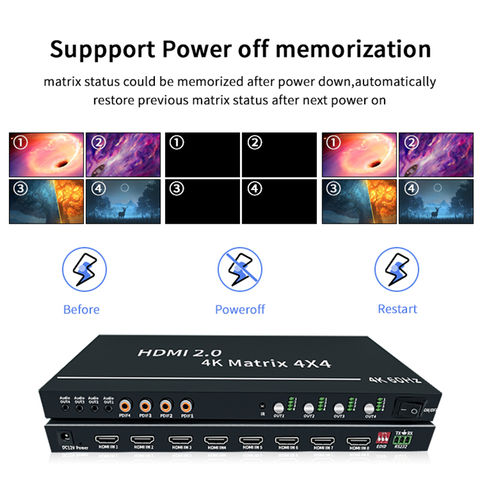 Buy Wholesale China Mixer Hd Audio Video Switcher 4-inputs 4 ...