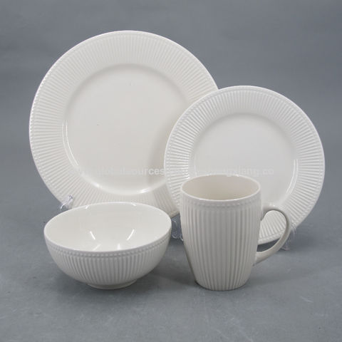 Buy Wholesale China Newest 12pcs 16pcs Embossed White New Bone ...