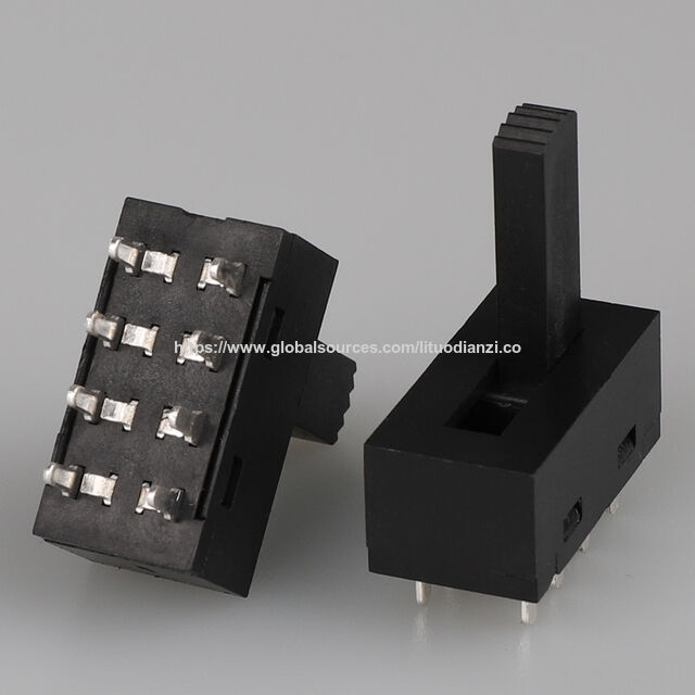 Plastic Vertical slide switch with 10,000 cycles lifespan/rating 3A ...