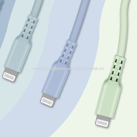 Wholesale 3A fast charging 8PIN Silicone o riginal MFi Lightning cable ...