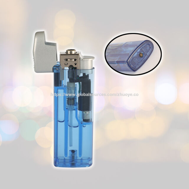 Custom Logo Refillable Windproof Gas Lighter Flint Lighter Electric Iso ...