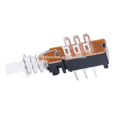 Push Button straight Switch self locking 6 pin push switch Straight Key ...
