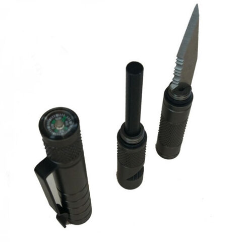 Multi-Functional 5-in-1 Tactical Pen Defense Whistle Survival Tool ...