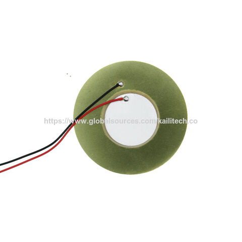 KD 50mm Prewired Piezo Discs, 3.0kHz Buzzer element for audio ...