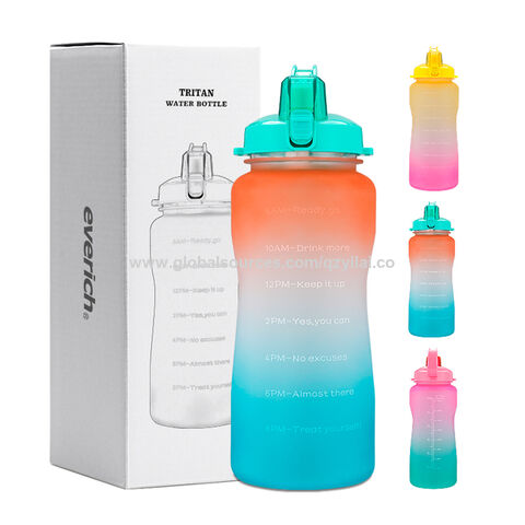 Buy Wholesale China Tritan Bpa Free Water Jug 64oz Plastic Gallon Water Bottle With Time Marker ...