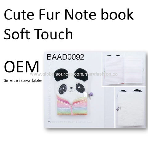 Buy Wholesale Hong Kong SAR Fur Diary, Fur Notebook, Plush Diary, Lock ...