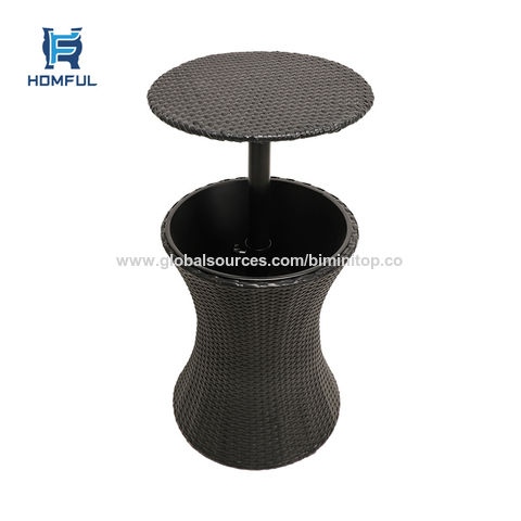 Buy Wholesale China Ice Bucket Table Homful Garden Patio 3 In 1 Bar ...