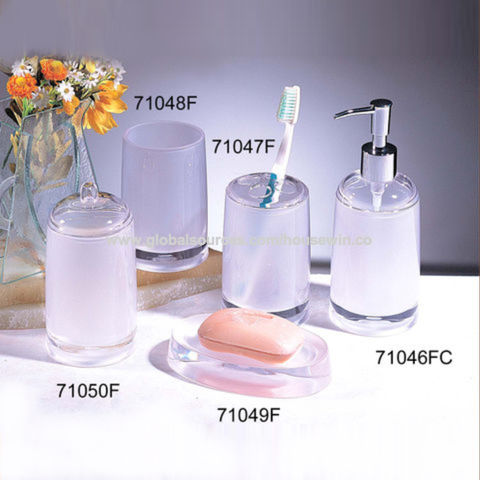 Buy Wholesale Taiwan Acrylic Bathware Sets In Round Series With Frosty ...