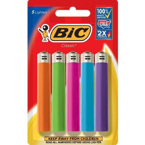 Buy Wholesale United States Bic Classic Lighter, Assorted Colors, 5 ...