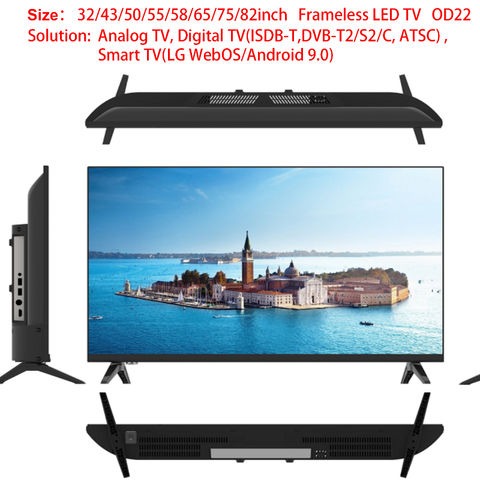 Buy Wholesale China 32inch~82inch Frameless LED TV with OD22, Analog ...
