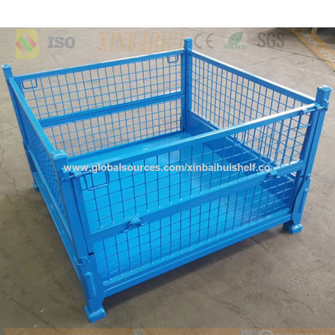Buy Wholesale China Wire Mesh Container With Metal Board Bottom & Wire ...