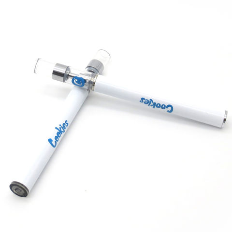 Wholesale round glass mouthpiece 0.5ml ceramic coil vape pen Cookies ...