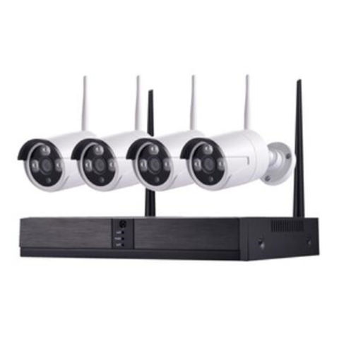 WIFI smart Home Security 4 Channel Video DVR Kit HD 1080P AHD CCTV ...