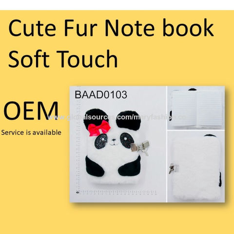 Buy Wholesale Hong Kong SAR Panda Fur Diary, Fur Notebook, Plush Diary ...