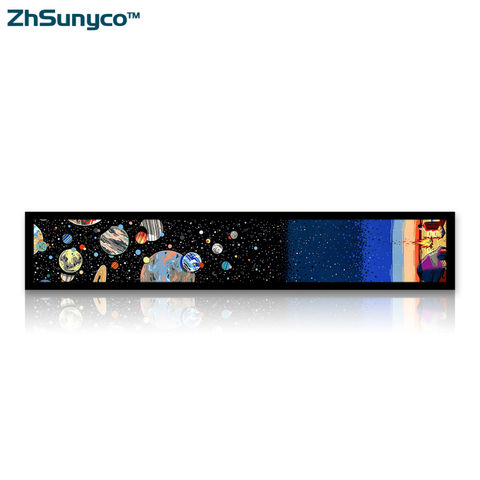 36.6 inch bar lcd display stretched bar display lcd stretched bar ...