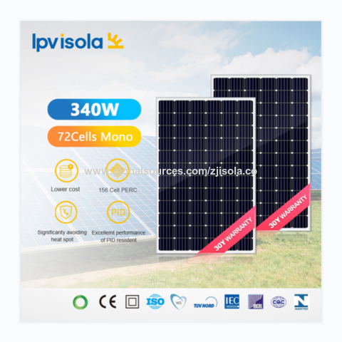 Isola 340W mono solar panels 320W/325W/330W/340W/350W/360W/370W, solar ...