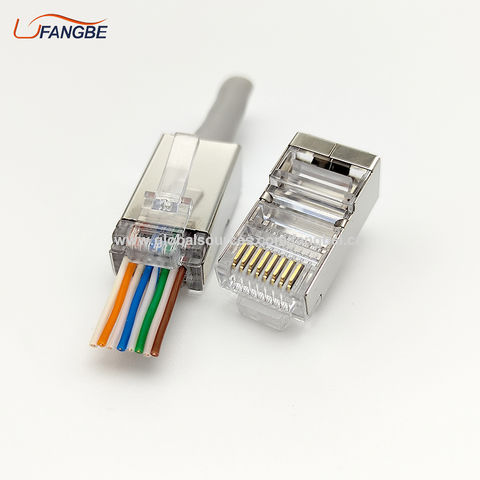 Buy Wholesale China Ez Cat5e Ftp Stp Connectors Rj45 Stp Pass Through ...