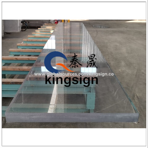 Kingsign® light transmittance acrylic panels for swimming pool window ...
