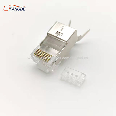 Buy Wholesale China Rj45 Plug Cat8 Connector With Gold Plating 50u 8p8c ...