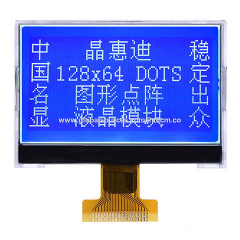 Buy Wholesale China 3 White Led 128x64 Lcd Screen Jhd12864-g75bsw-b & 3 ...