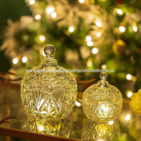 Buy Wholesale China Glass Candy Jars With Lid - Star Style Glass Candy ...