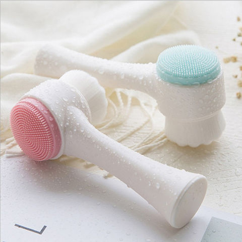 Buy Wholesale China Manual Silica Gel Double Face Wash Brush & Face ...