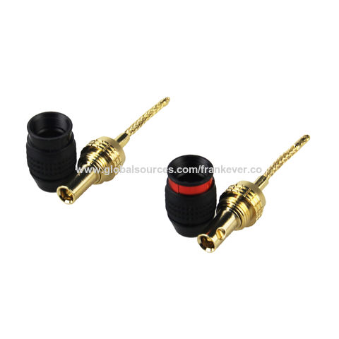 Buy Wholesale China Spring Loaded for 5mm Plug Connector 24 Carat Gold ...