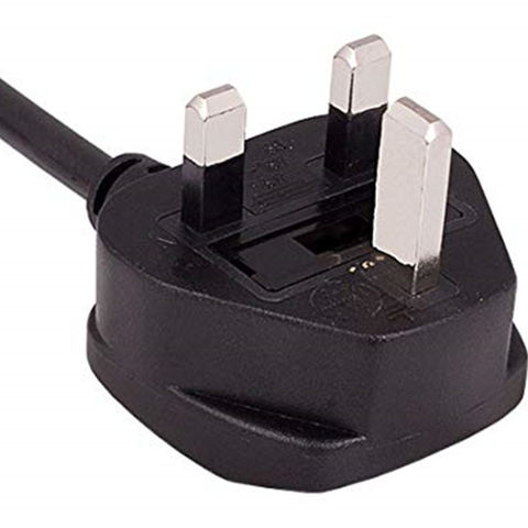18 AWG England Notebook Power Cord IEC-320-C5 to UK Plug, power cord AC ...