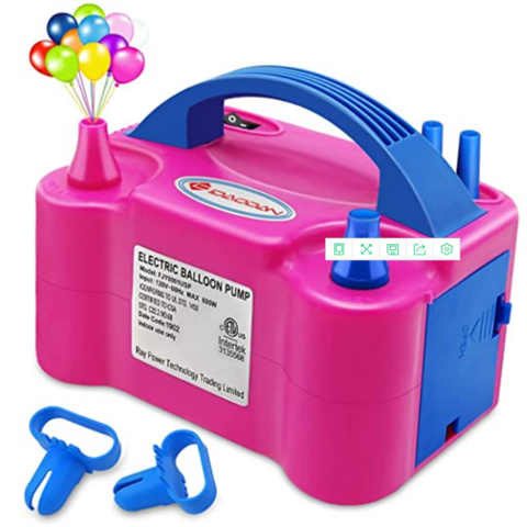 Electric Balloon Blower Pump/Electric Balloon Inflator for Decoration ...