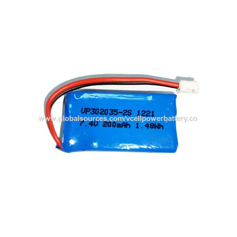 Buy Wholesale China Custom 602035 7.4v 200mah Lithium Polymer Battery ...