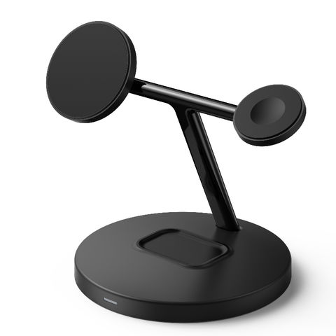 Magnetic Wireless charging station 3-in-1 Up to 15W Fast Wireless ...