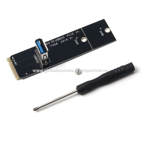 Black NGFF to PCI-E channel USB3.0 M.2 to PCIE channel riser card M.2 ...