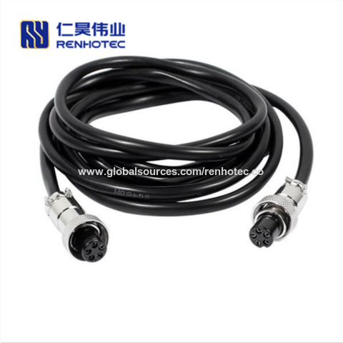Buy Wholesale China Gx12 5 Pin Female To Female Double Ended Cable ...