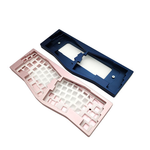 Aluminum case custom cnc polycarbonate machining mechanical keyboard ...