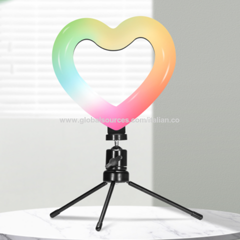 Buy Wholesale China Rgb Heart Shaped Selfie Ring Light For Live ...